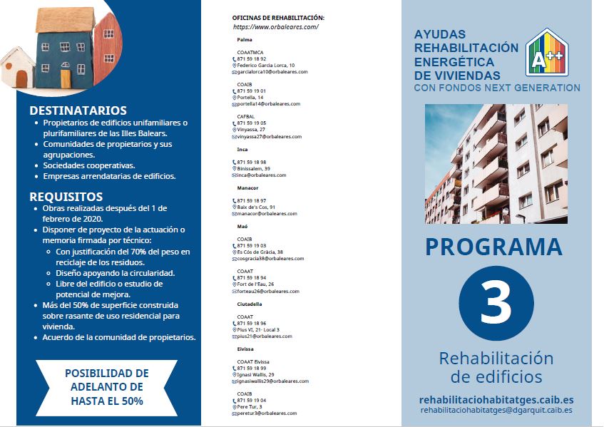 DG.ARQ - Rehabilitación Energética de Viviendas-Programa 3 - Edificios